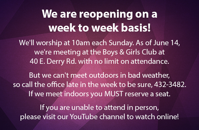 The First Baptist Church of Derry, NH | The Church in the heart of Derry with a heart for Derry