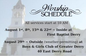 The First Baptist Church of Derry, NH | The Church in the heart of Derry with a heart for Derry